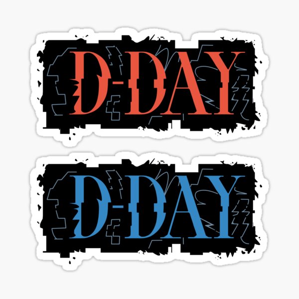 "D-Day" Sticker for Sale by daphinteresting | Redbubble