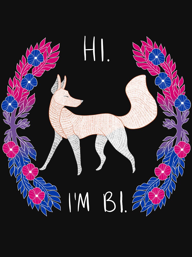 "Bisexual Pride Fox " T-shirt by loschertzken | Redbubble