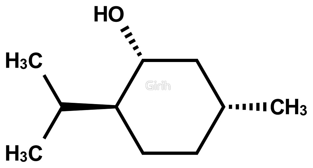 "Menthol chemical molecule structure" by Girih | Redbubble