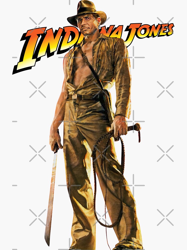 "Indiana Jones" Sticker for Sale by nenad00x | Redbubble