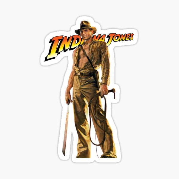 "Indiana Jones" Sticker for Sale by nenad00x | Redbubble