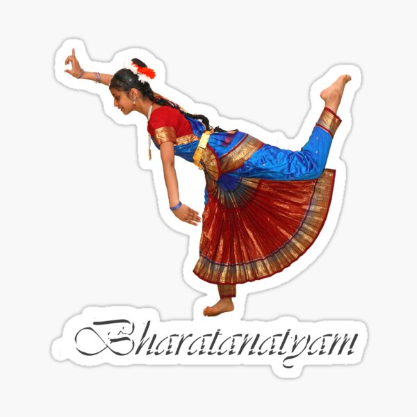 "Bharatnatyam dancer Reversed" Sticker for Sale by PaulKPhoto | Redbubble