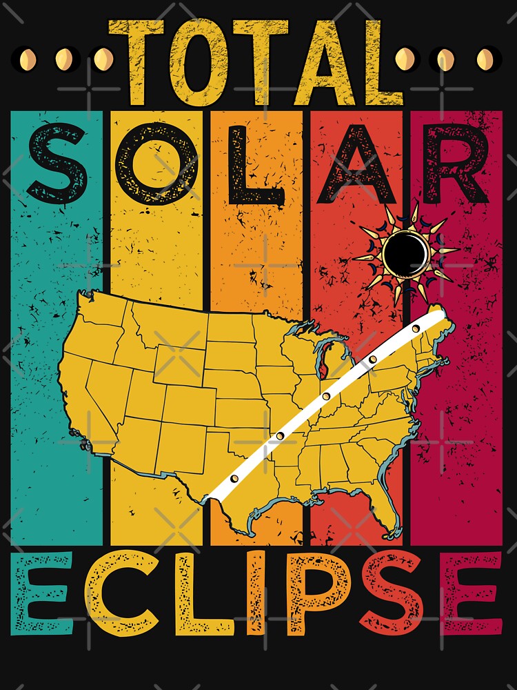 "Eclipse Souvenir, Total Solar Sclipse Funny Vintage Retro USA 08.04. ...