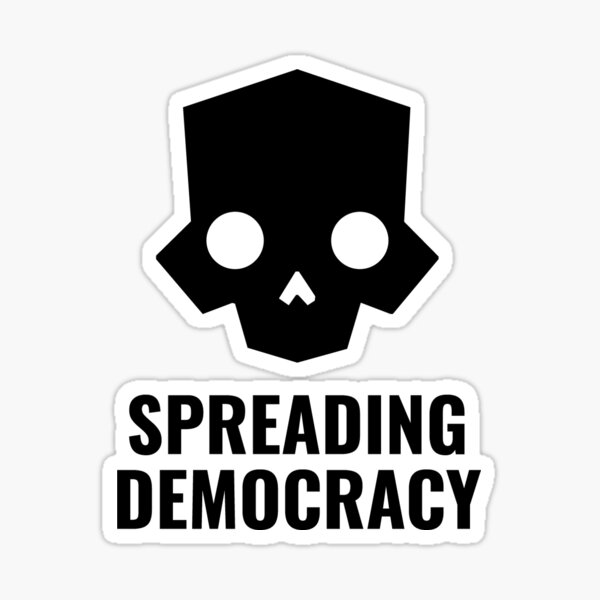 "Helldiver - Spreading Democracy" Sticker for Sale by bpgraphics02 ...