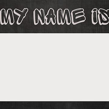 "My name is name tag graffiti sticker " Sticker for Sale by Goatdeck ...