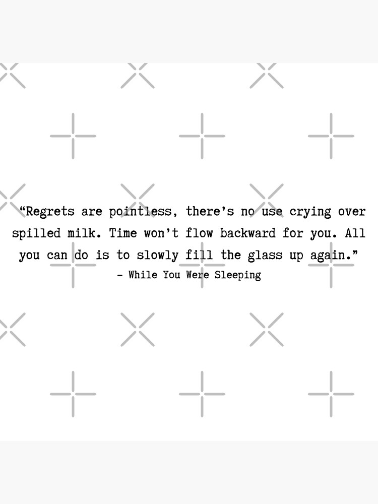 "While You Were Sleeping quotes" Poster for Sale by ayshatazin | Redbubble