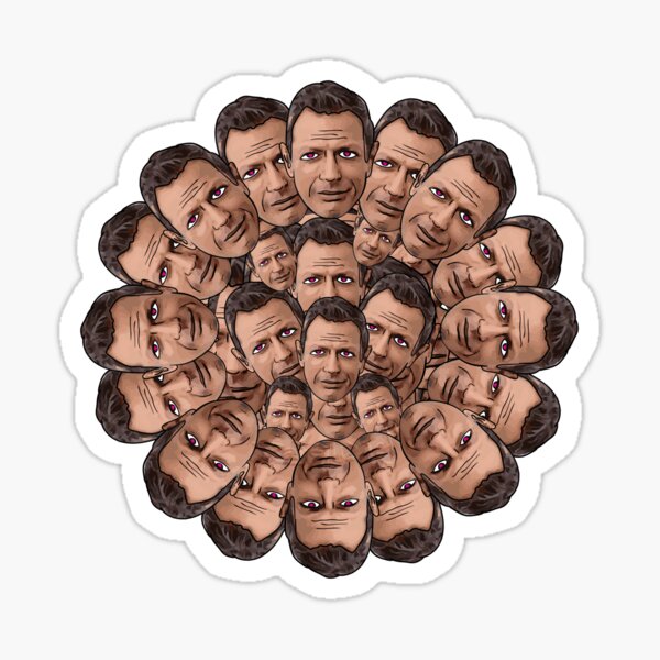 "Bloomin' Goldblum " Sticker by diosore | Redbubble