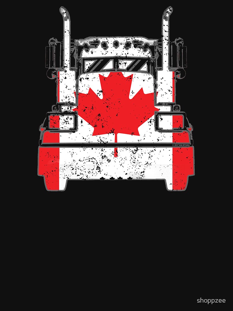 "Canadian Trucker Shirt Canada Flag Truckers T Shirts" T-shirt for Sale ...