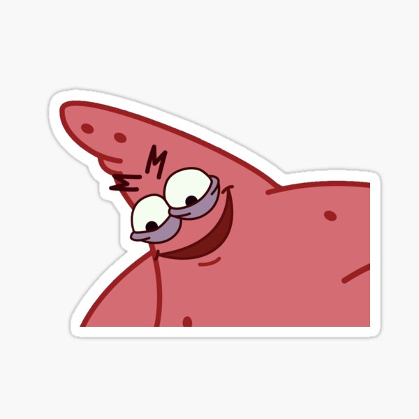 Evil Patrick Meme Stickers | Redbubble