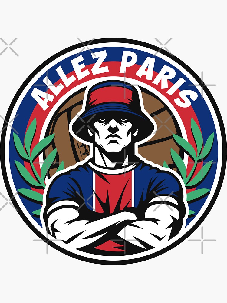"Allez Paris" Sticker for Sale by casualsofficial | Redbubble