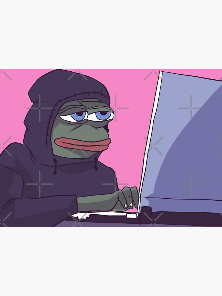 "hacker pepe meme" Sticker for Sale by hafis ardiansyah | Redbubble