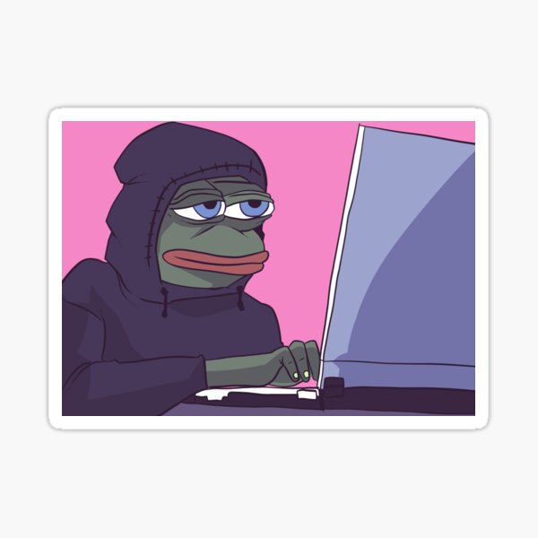 "hacker pepe meme" Sticker for Sale by hafis ardiansyah | Redbubble
