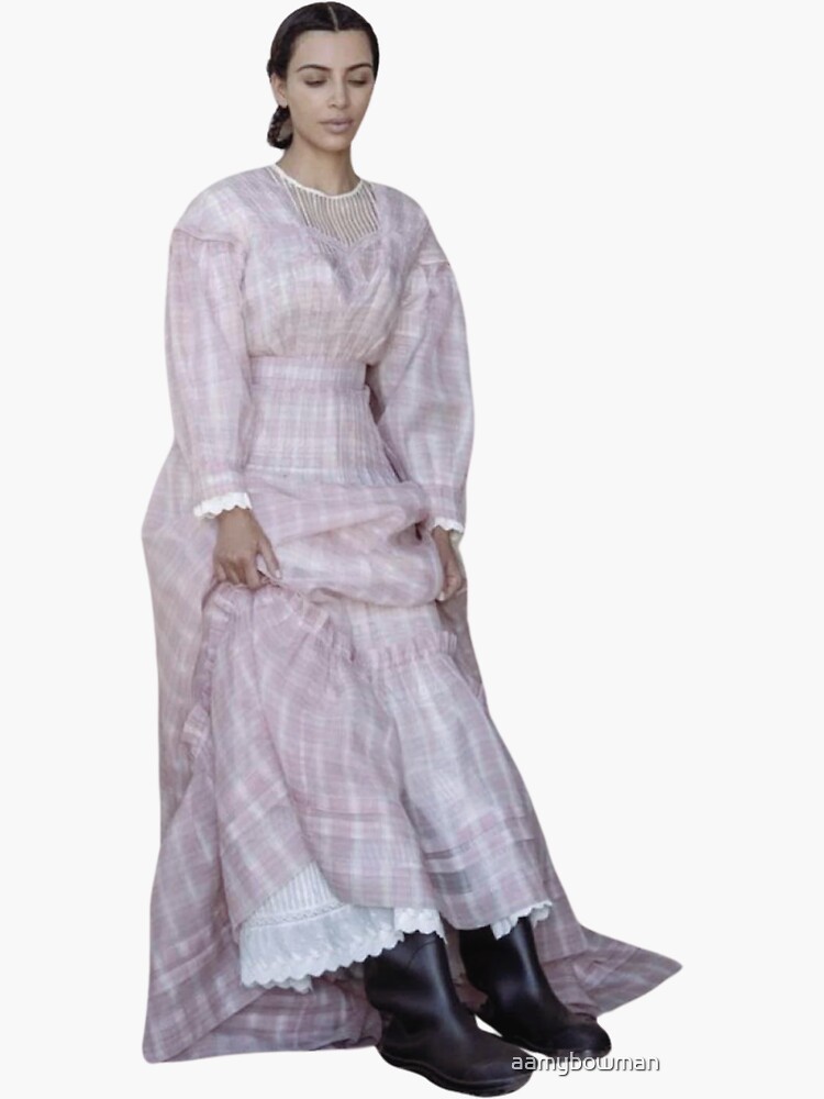 "Kim Kardashian: olden days, pilgrim, peasant core meme" Sticker for ...