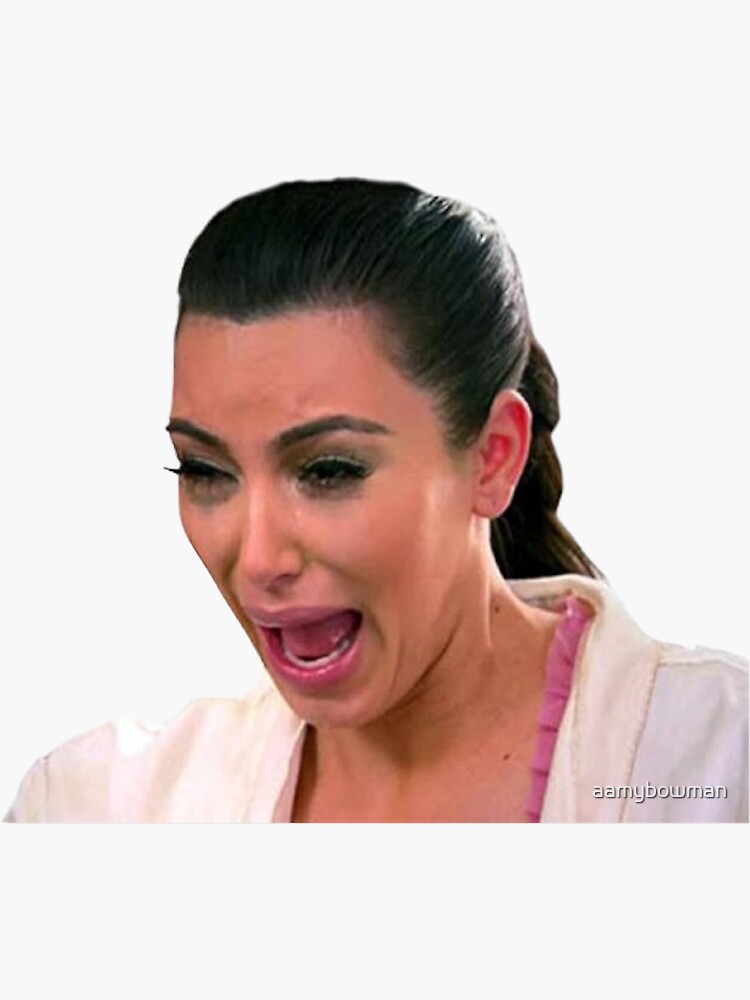 Kim Kardashian Crying Kim K Meme Crying Meme Sticker For Sale By