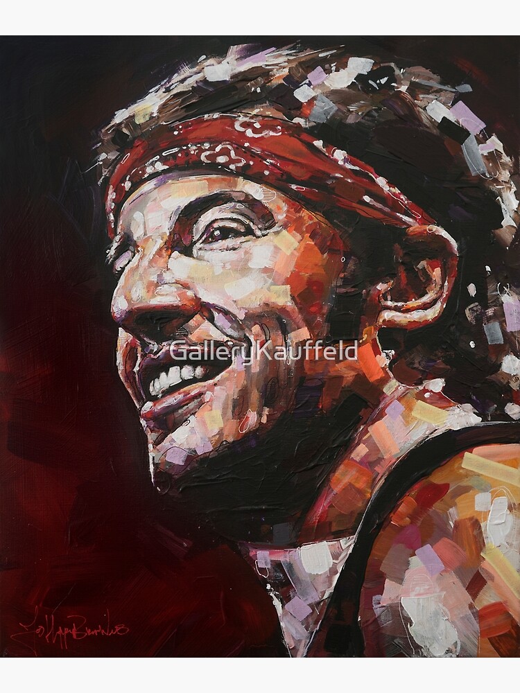 "Bruce Springsteen painting" Greeting Card for Sale by GalleryKauffeld ...
