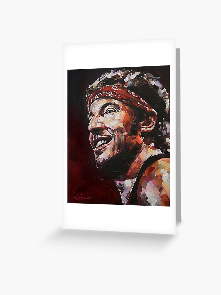 "Bruce Springsteen painting" Greeting Card for Sale by GalleryKauffeld ...
