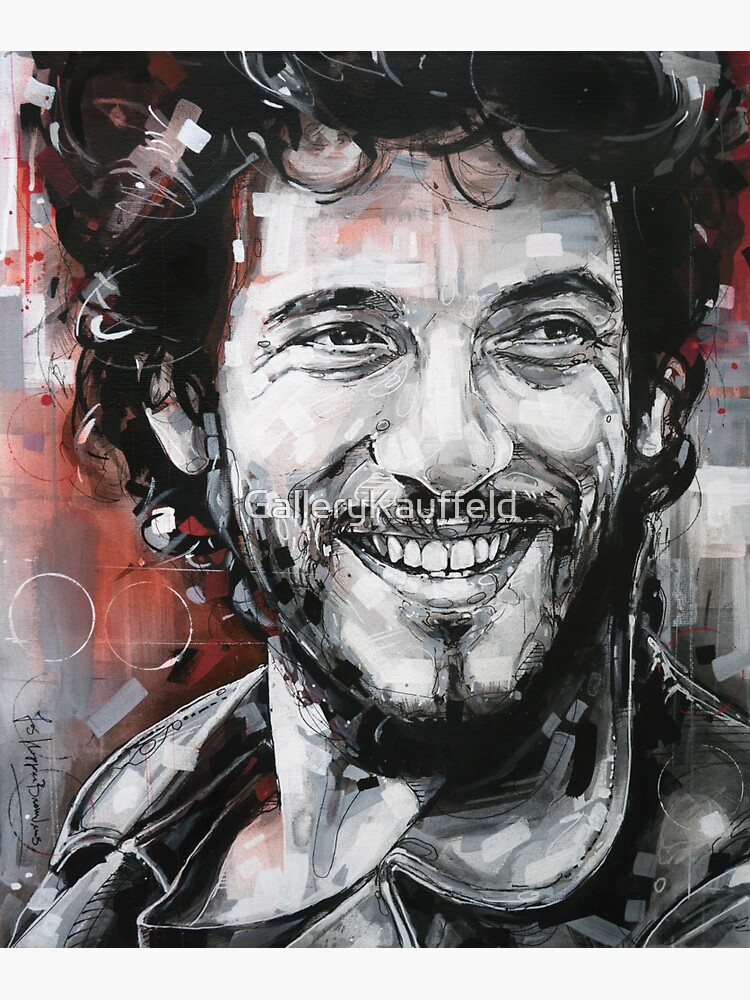 "Bruce Springsteen painting" Sticker for Sale by GalleryKauffeld ...