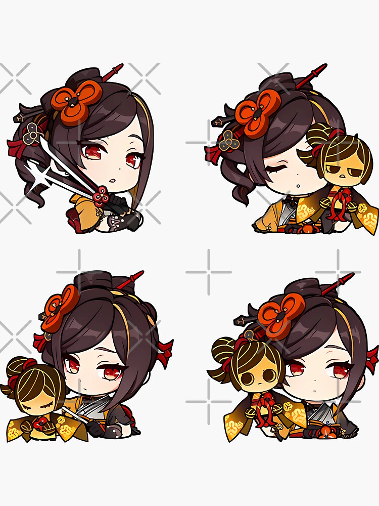 "Chiori Pack | Genshin Impact" Sticker for Sale by Verthalies | Redbubble