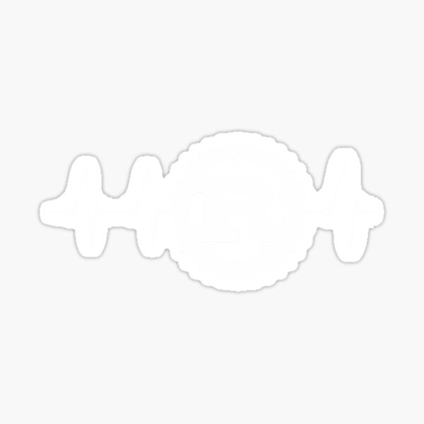 Rust Programming Logo Heartbeat Design Design Sticker For Sale By
