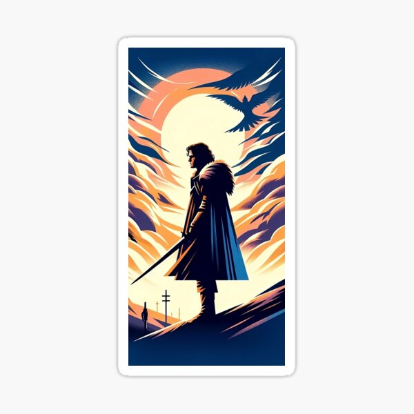 "jon snow" Sticker by Valyriam | Redbubble