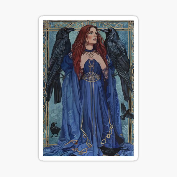 "The Morrigan" Sticker for Sale by OccultDreams | Redbubble