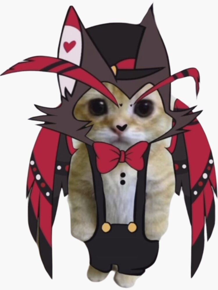 "husk cat hazbin hotel " Sticker for Sale by Proo9023store | Redbubble