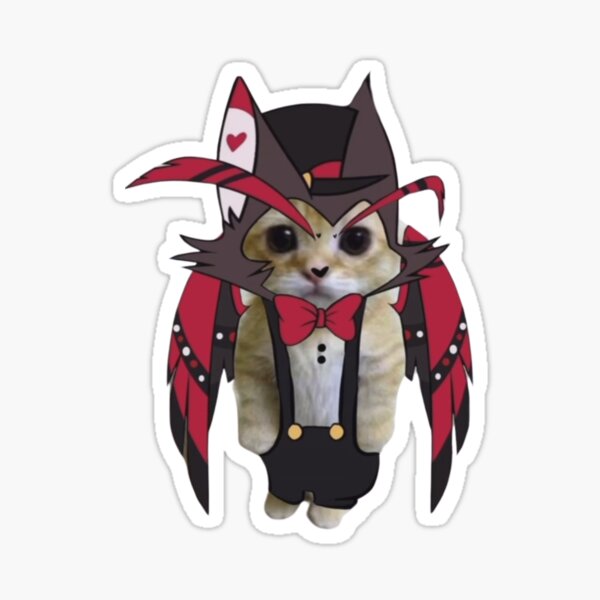 "husk cat hazbin hotel " Sticker for Sale by Proo9023store | Redbubble