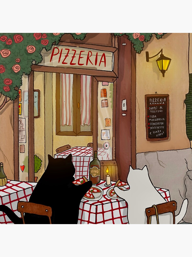 "Stanis at the Pizzeria" Sticker for Sale by romangal | Redbubble