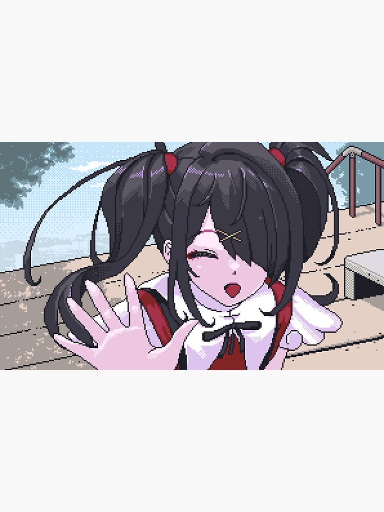 "ame chan date :) - needy streamer overload" Sticker for Sale by FrieraArtStudio | Redbubble