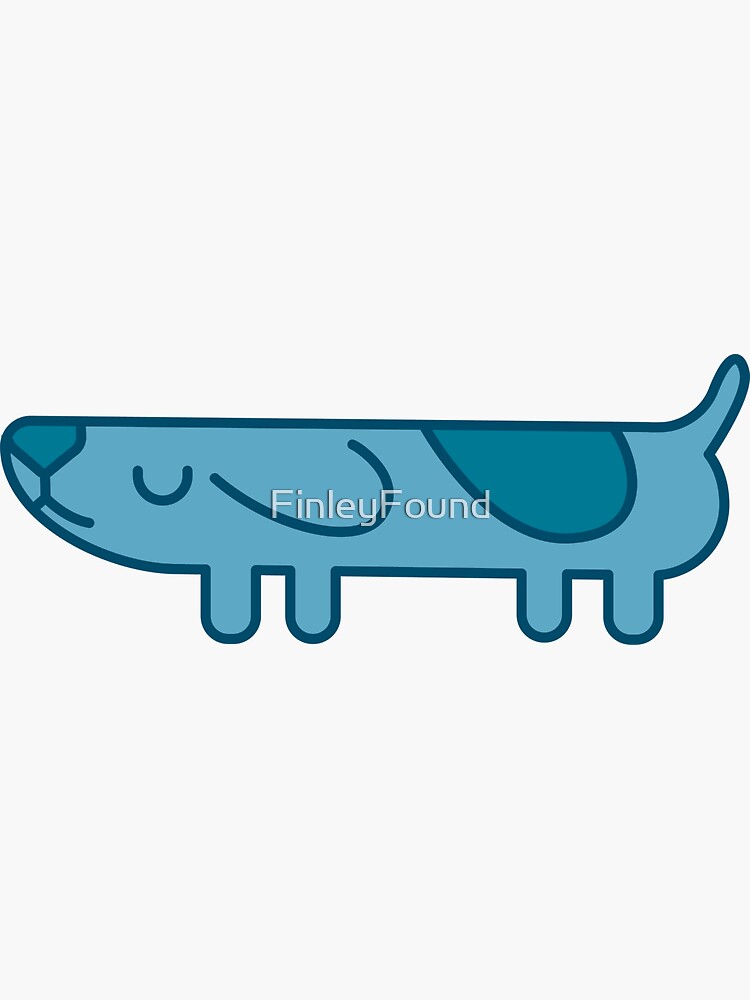 "Find the Long Dog" Sticker for Sale by FinleyFound | Redbubble