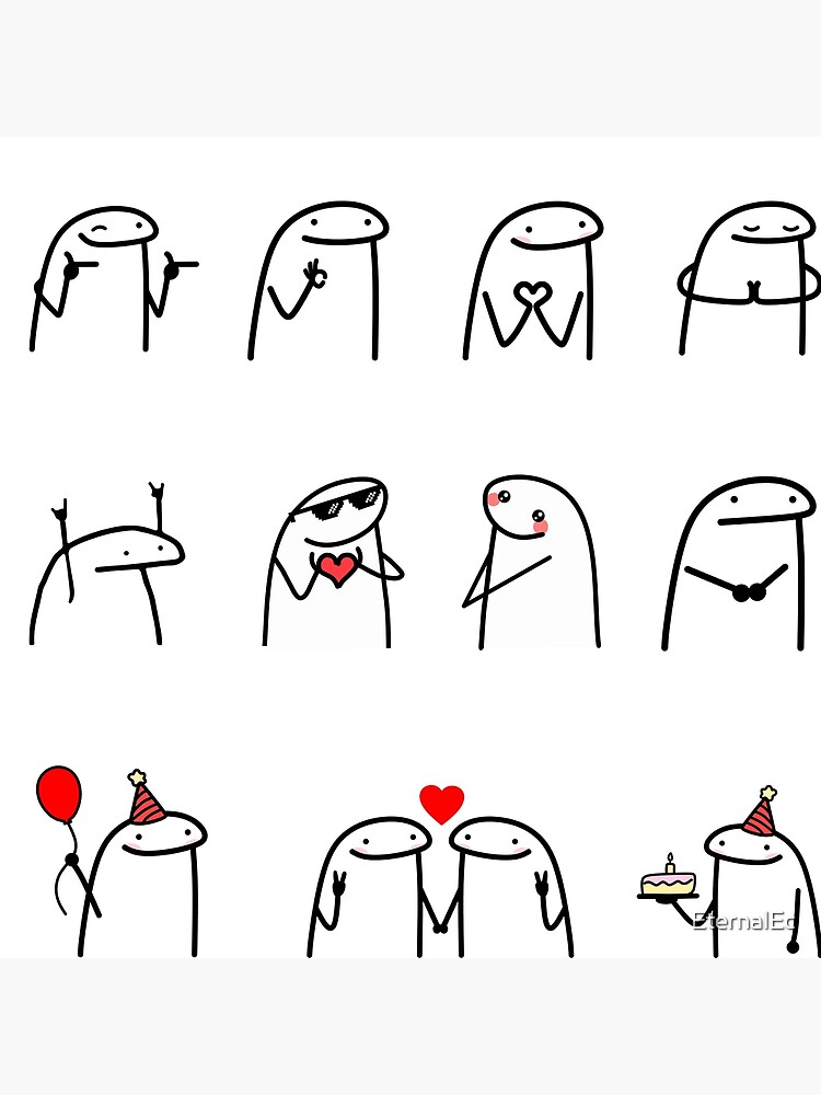 "Flork meme pack" Poster for Sale by EternalEc | Redbubble