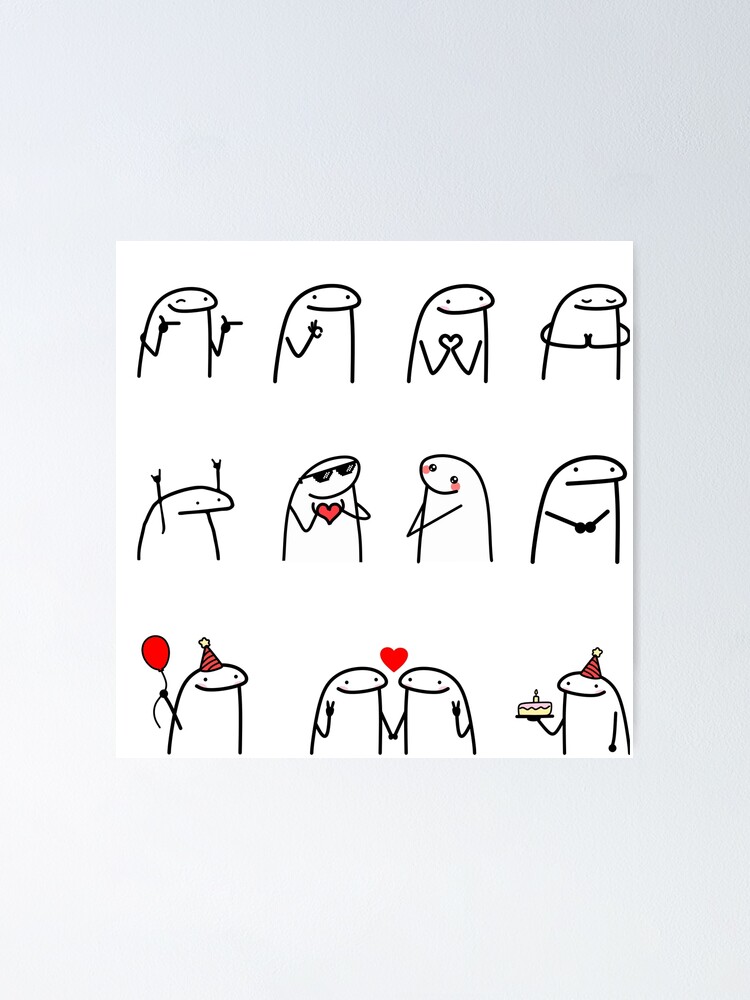 "Flork meme pack" Poster for Sale by EternalEc | Redbubble