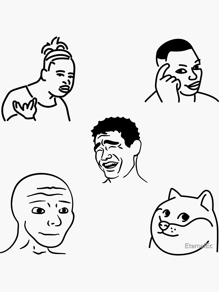 "Meme pack" Sticker for Sale by EternalEc | Redbubble
