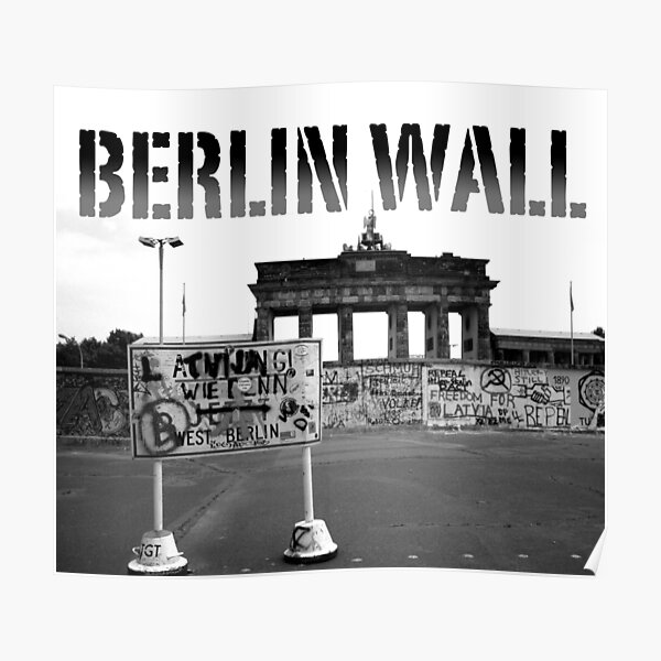 "BERLIN WALL at the BRANDENBURG GATE W. GERMANY 1989 - PRO PHOTO ...