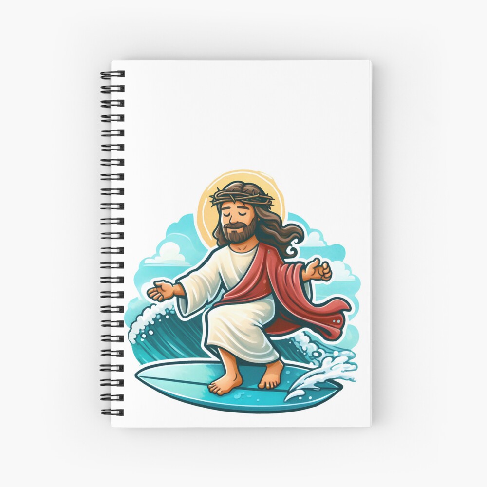 "Jesus Surf - Surfing Jesus Bundle" Sticker for Sale by beansterp ...