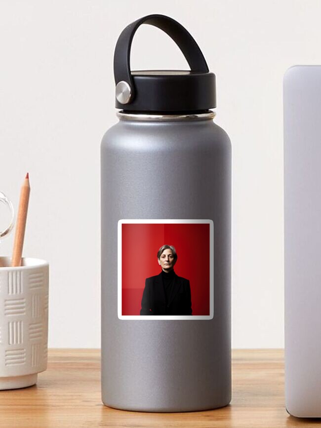 "Judith Butler | Red minimalism" Sticker for Sale by ComicsFactory ...