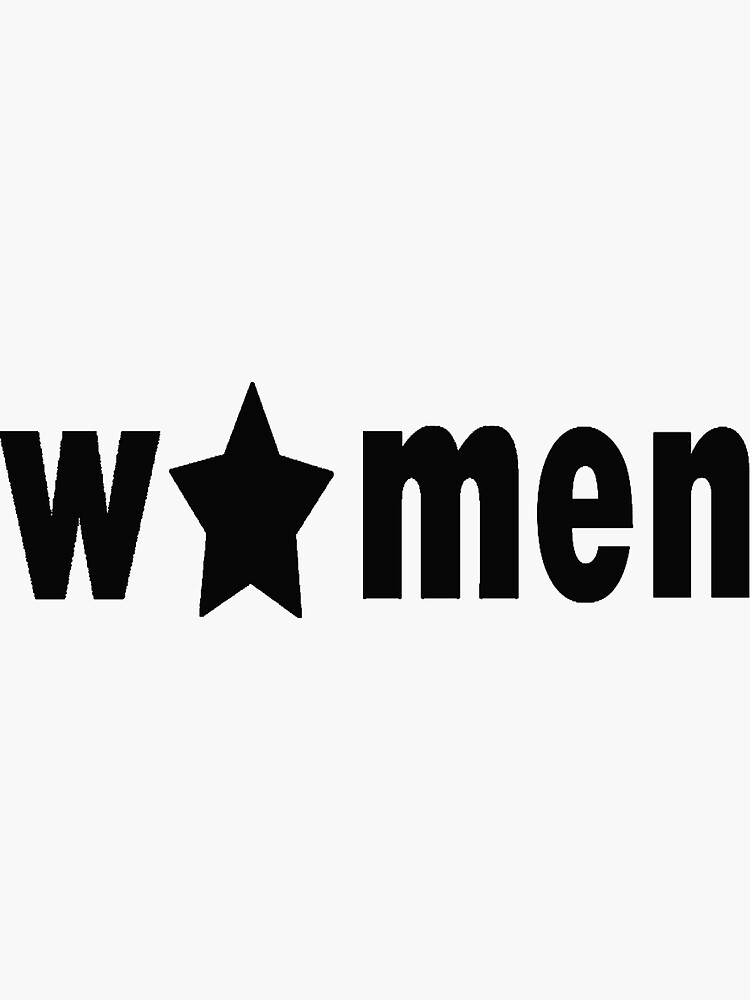 "Great logo of star women." Sticker for Sale by Karez | Redbubble