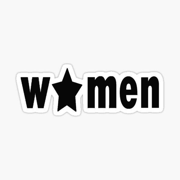 "Great logo of star women." Sticker for Sale by Karez | Redbubble