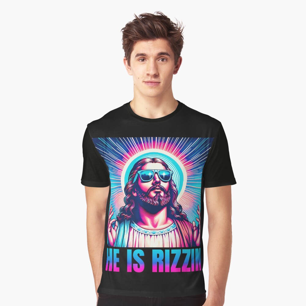 "Jesus Is Rizzin Cool Jesus He Is Risen" Sticker for Sale by Tigerr3g ...