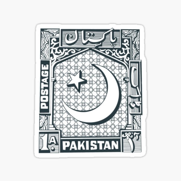 "Pakistani postage stamp " Sticker for Sale by frzdesigns | Redbubble