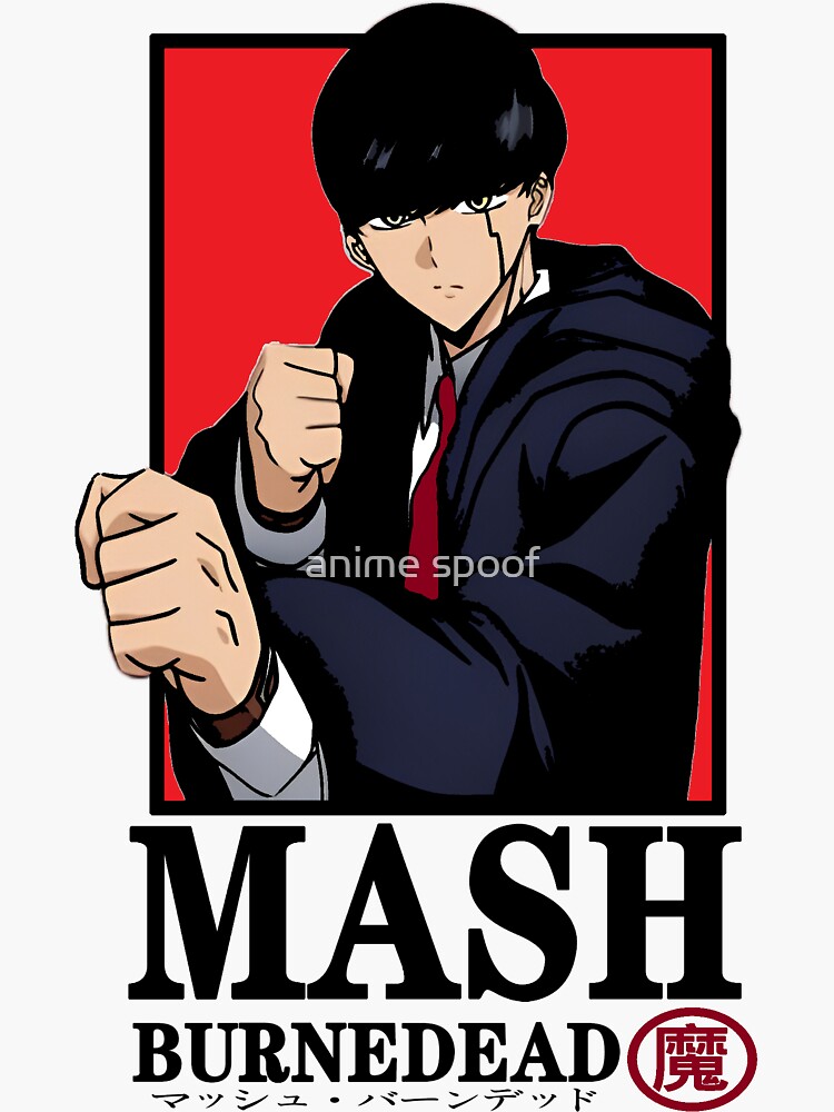 "MASHLE series" Sticker for Sale by anime spoof | Redbubble