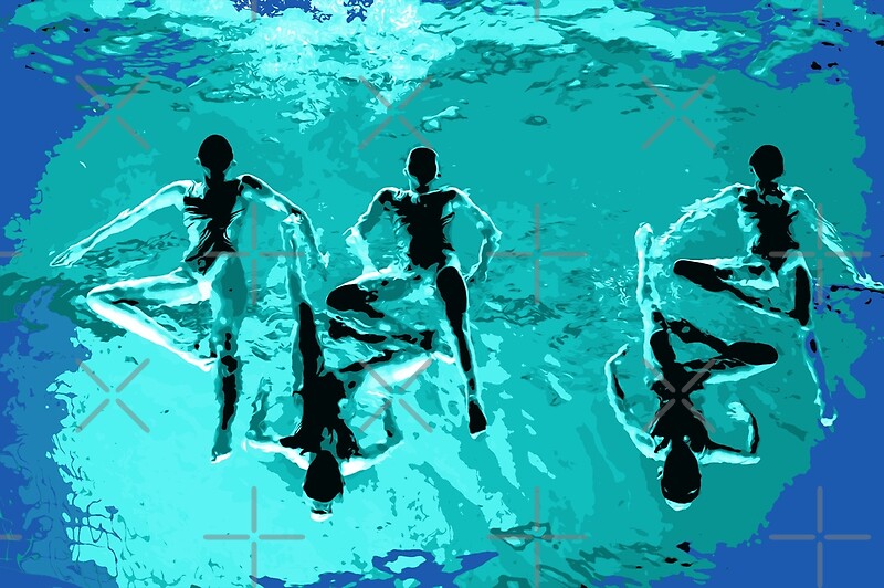 "Synchronized Swimming" by painterfrank | Redbubble