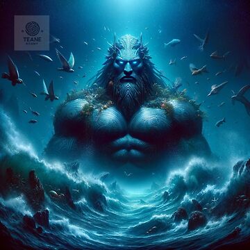 "Tangaroa God of the Oceans" Poster for Sale by Te-Ane | Redbubble