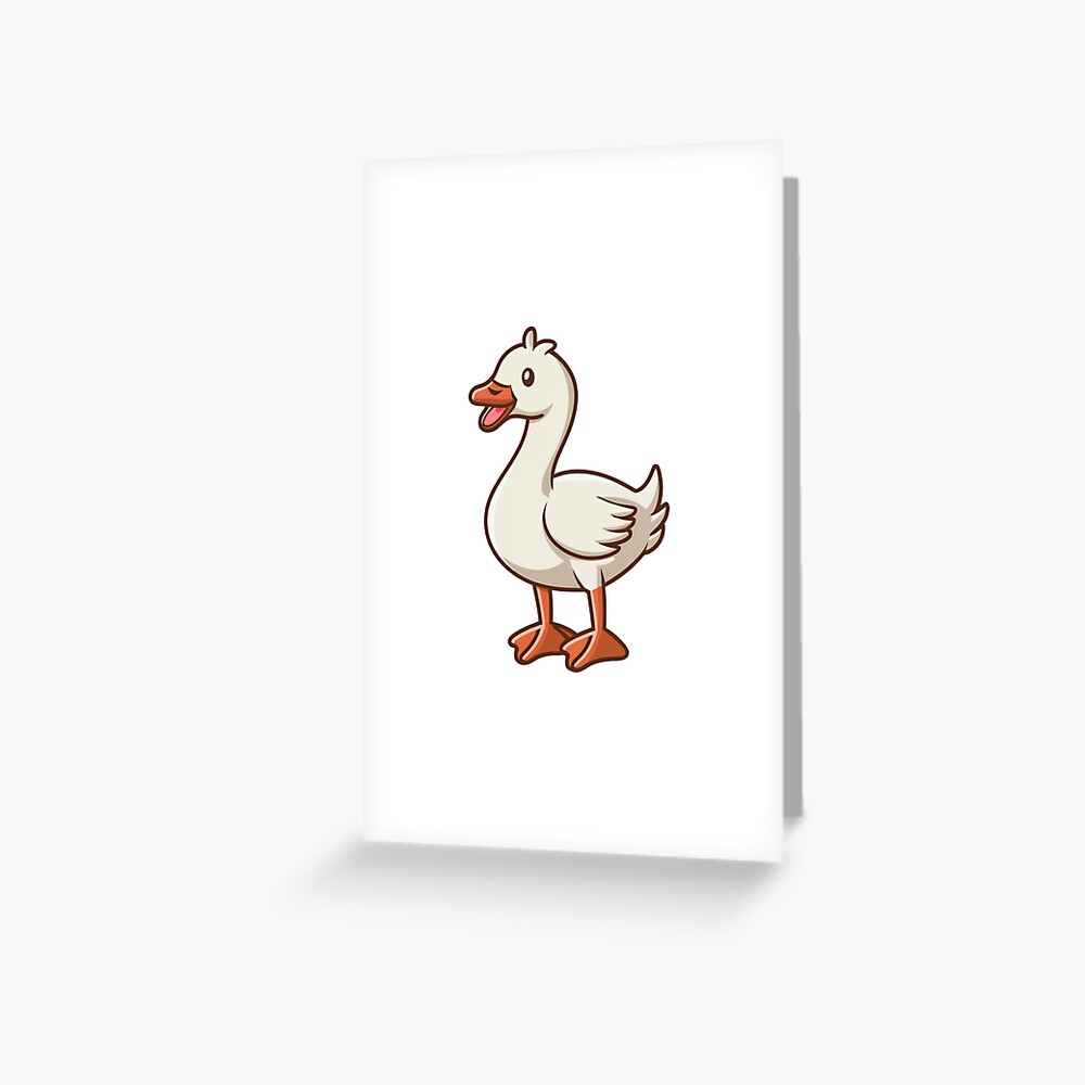 "Cartoon goose " Sticker for Sale by Cammyjams02 | Redbubble