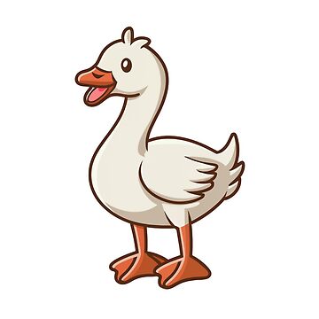 "Cartoon goose " Sticker for Sale by Cammyjams02 | Redbubble