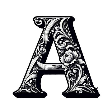 "Letter A Calligraphy" Sticker for Sale by Chamce-Designs | Redbubble