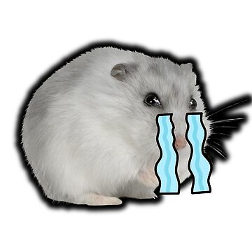 "Sad hamster meme" Sticker for Sale by YellTheArtist | Redbubble