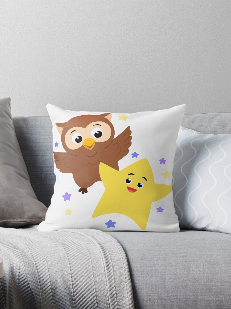 Twinkle Twinkle Owl Star Pillow