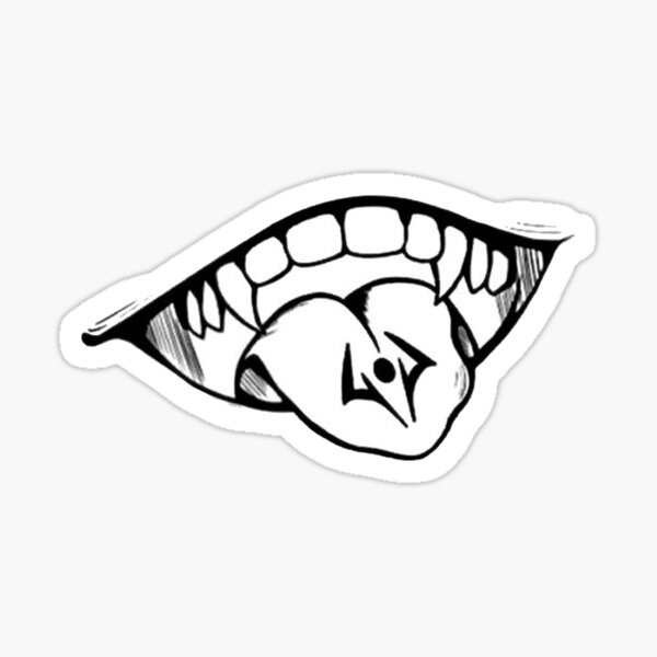 "curse mouth " Sticker for Sale by Kowhai-art | Redbubble