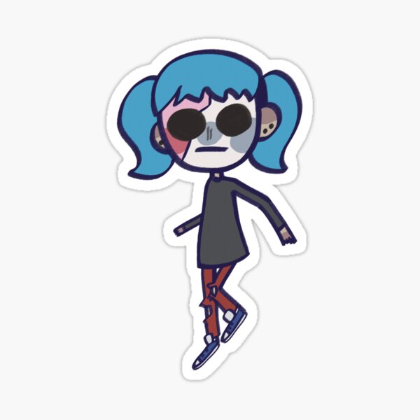 "Sally face!!" Sticker for Sale by trashbagels | Redbubble